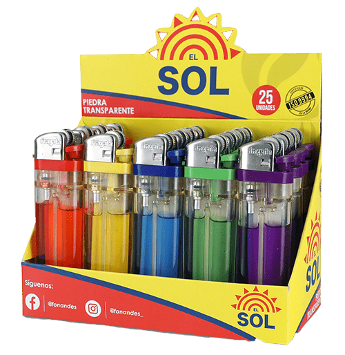 ENCENDEDOR FRAGATA PIEDRA TRANSPARENTE EDICIÓN EL SOL - Suministros e ...